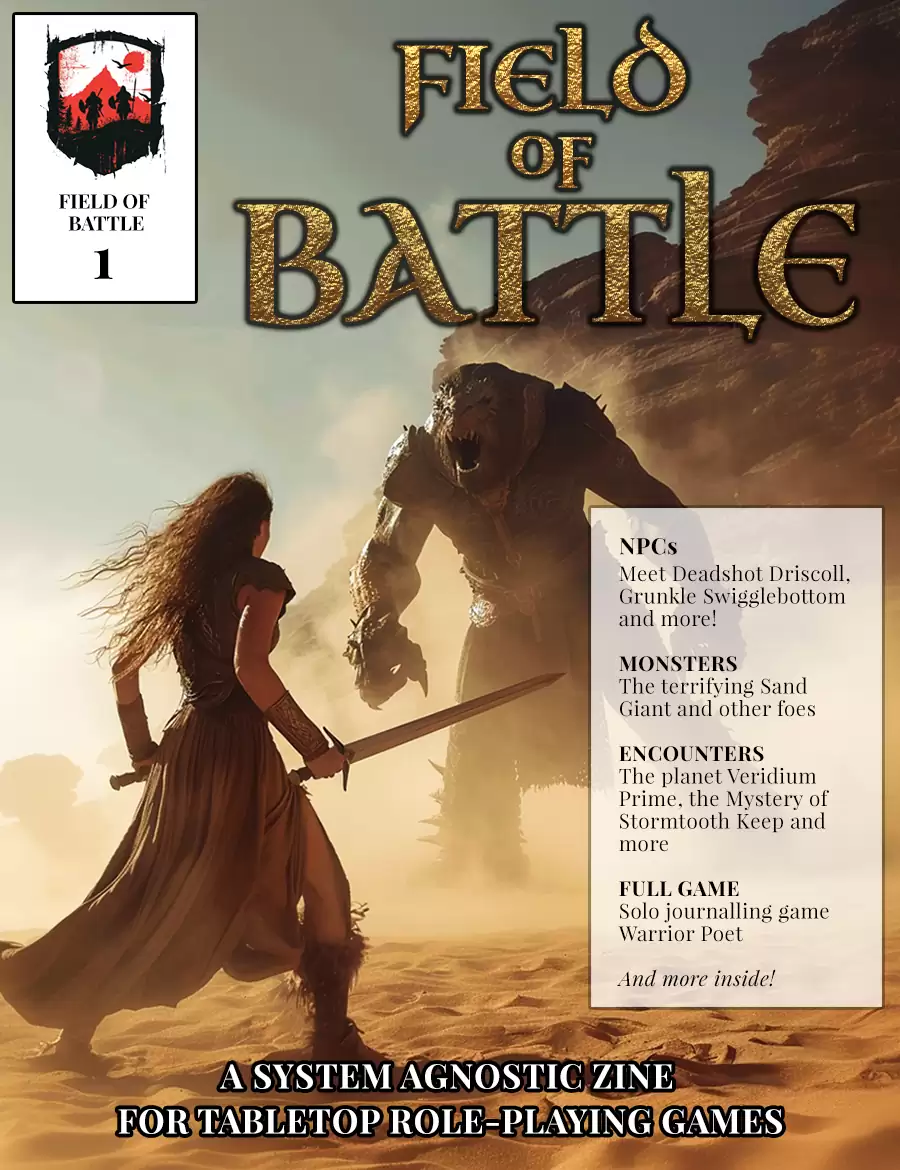Field Of Battle - Issue 1 - Keith DEdinburgh | DriveThruRPG