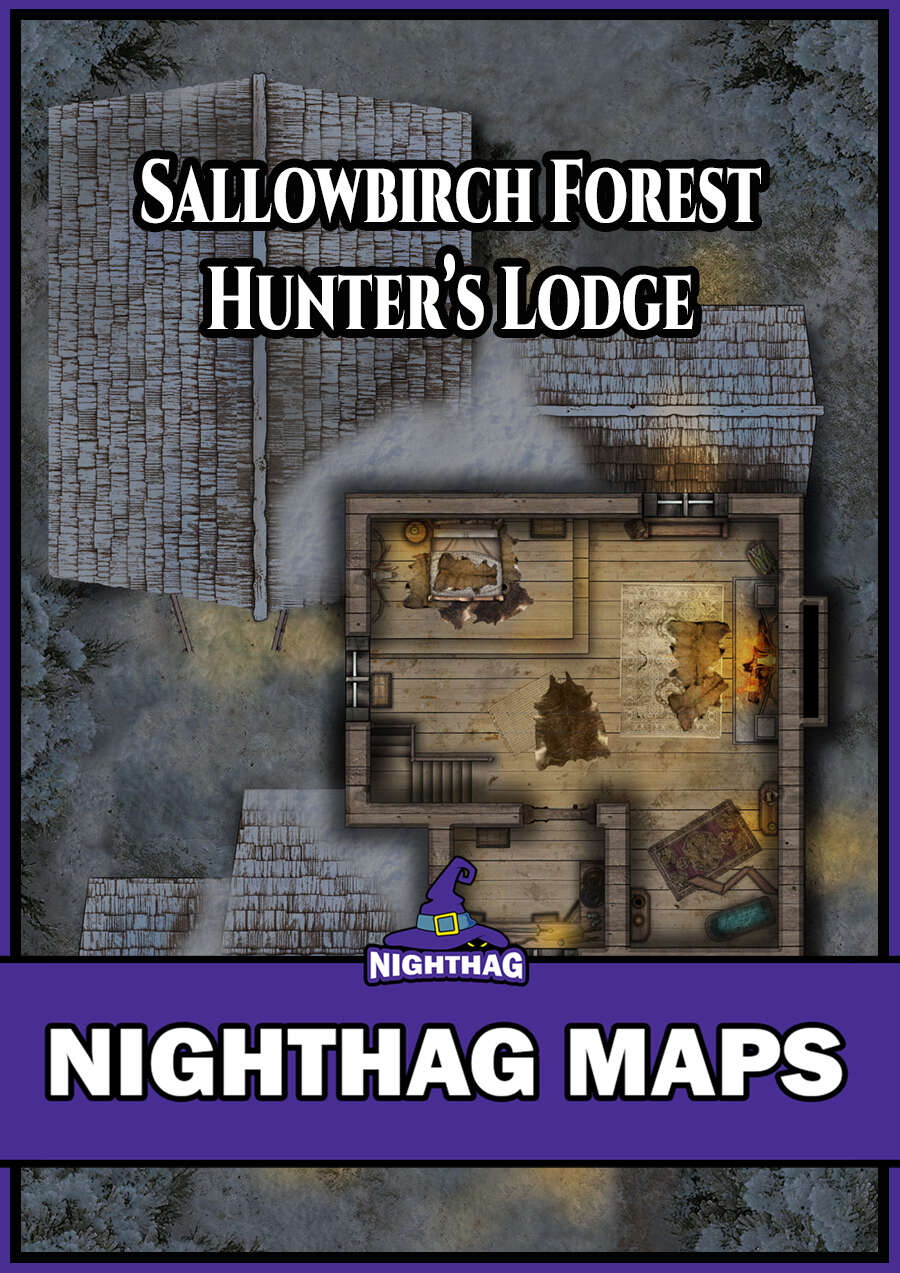 Sallowbirch Forest Hunter's Lodge - Nighthag Maps | DriveThruRPG