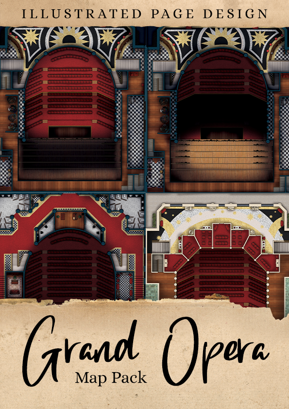 Grand Opera: Map Pack - IllustratedPageDesign | DriveThruRPG