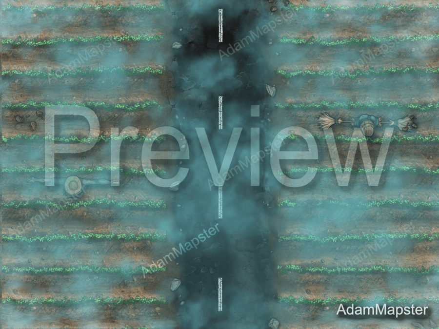 Abandoned Graveyard Horror Battle Map - Adammapster | DriveThruRPG