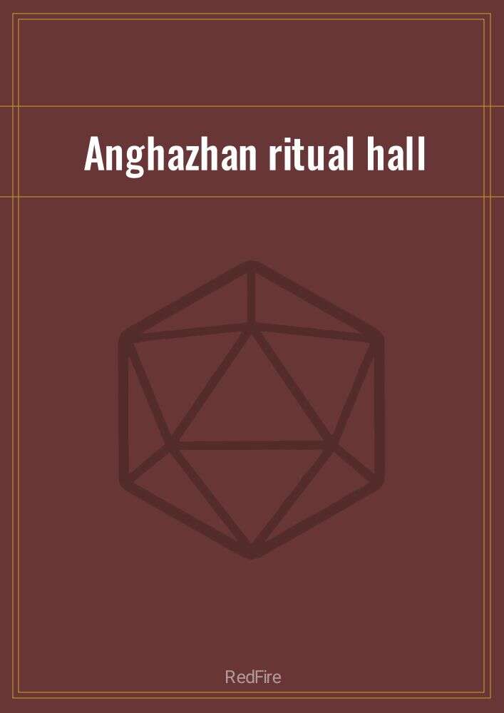 Anghazhan Ritual Hall - RedFire | DriveThruRPG
