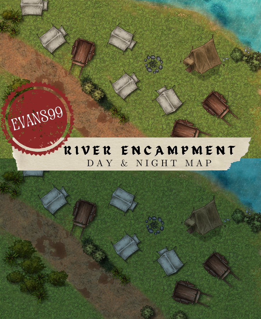 River encampment map - EVANS99 | DriveThruRPG