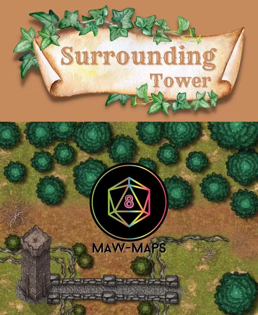 Surrounding Towers Maps - MAWMaps | DriveThruRPG