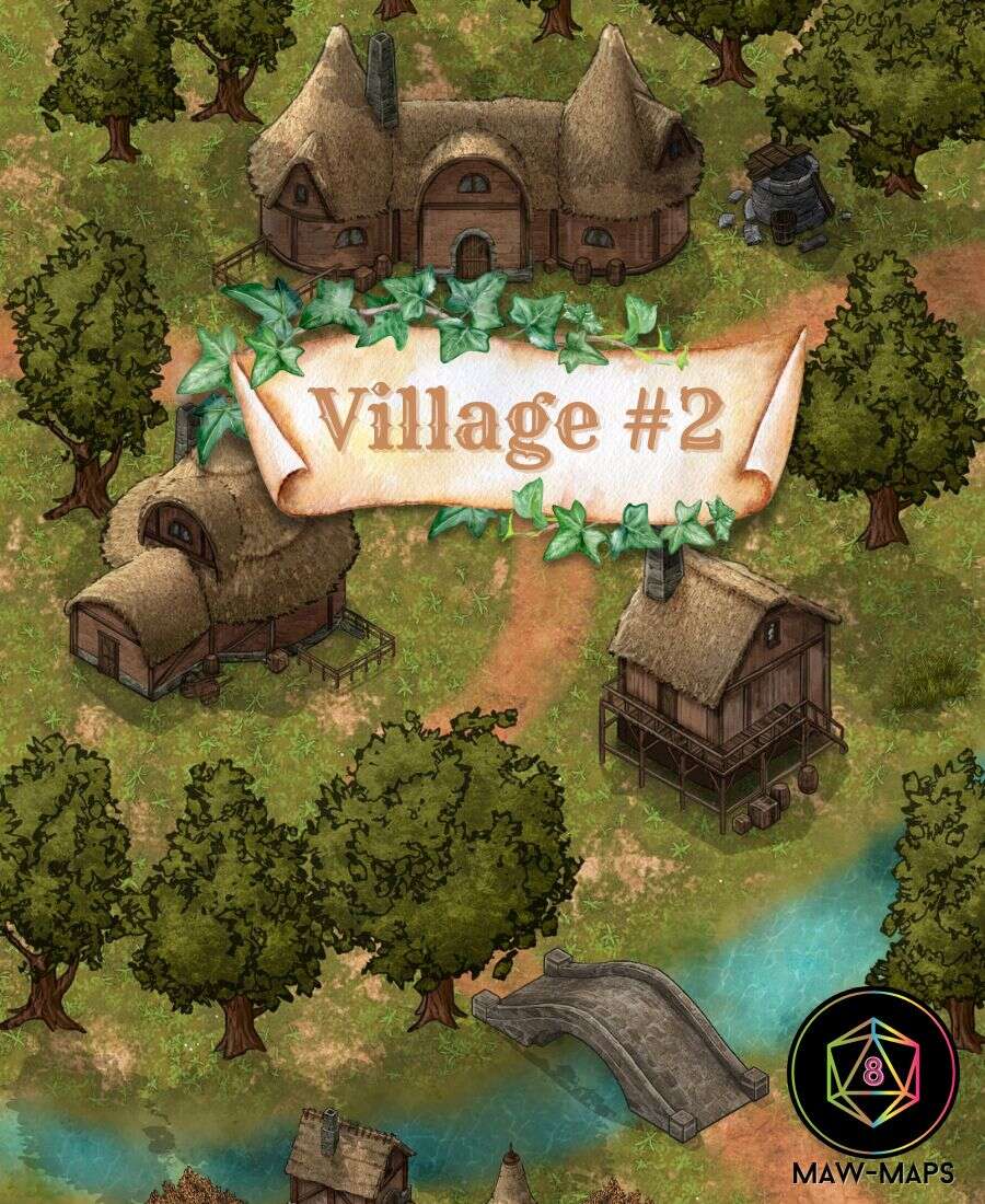 Village Map #2 - MAWMaps | DriveThruRPG
