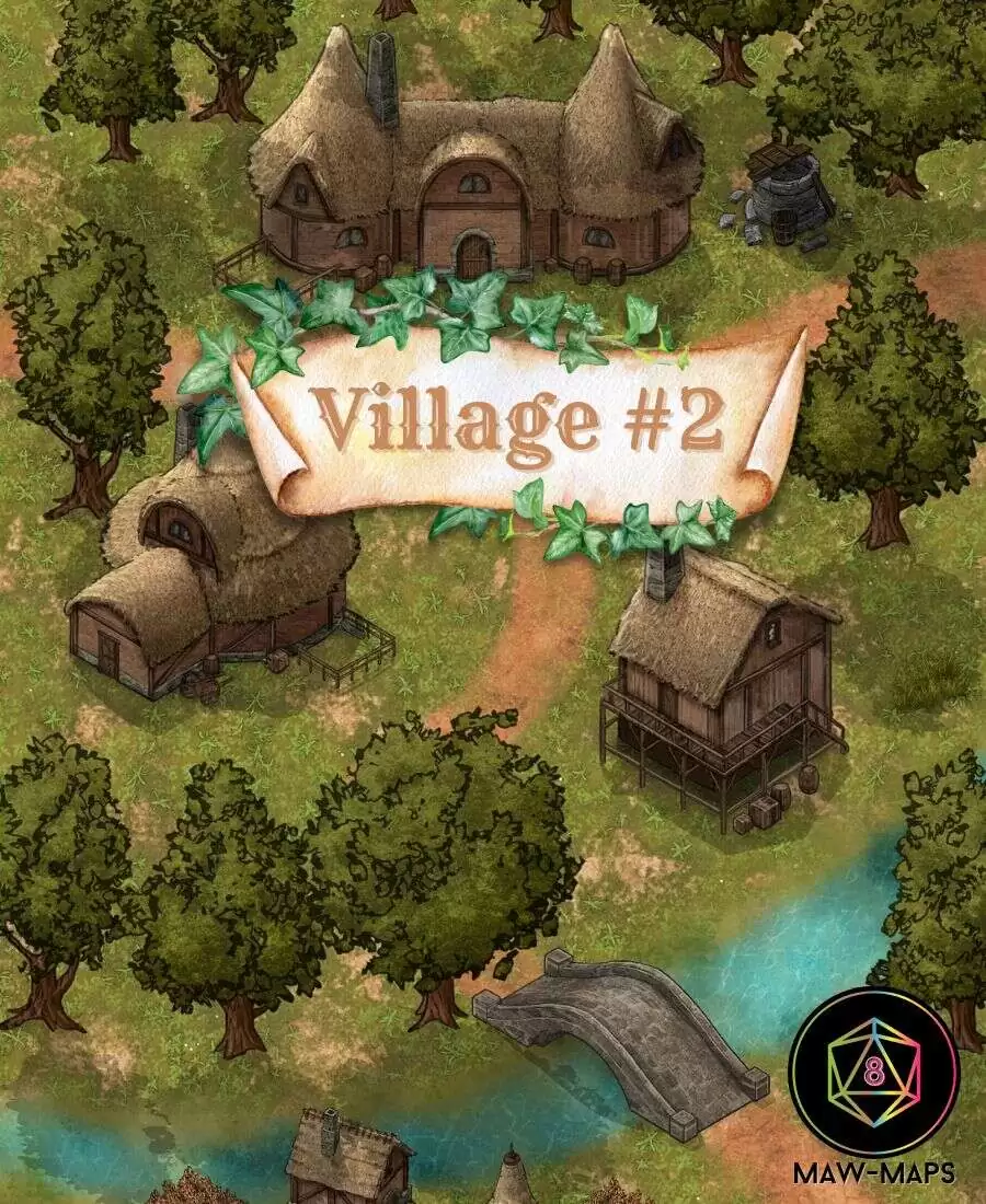 Village Map #2 - MAWMaps | DriveThruRPG