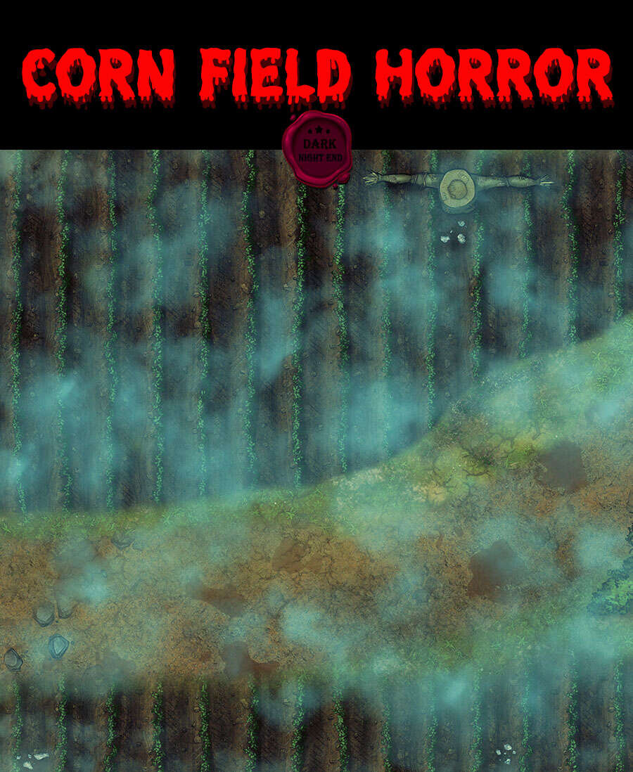 Corn field Horror | (20 JPG 4k) 40x30 - Knightmap | DriveThruRPG