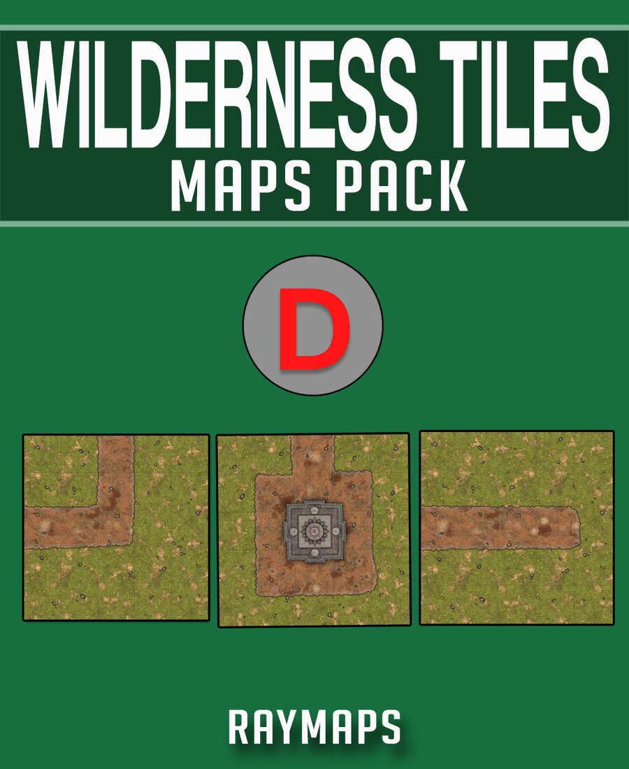 5X5 Wilderness Tiles Maps Pack Set D - RAYMAPS | DriveThruRPG