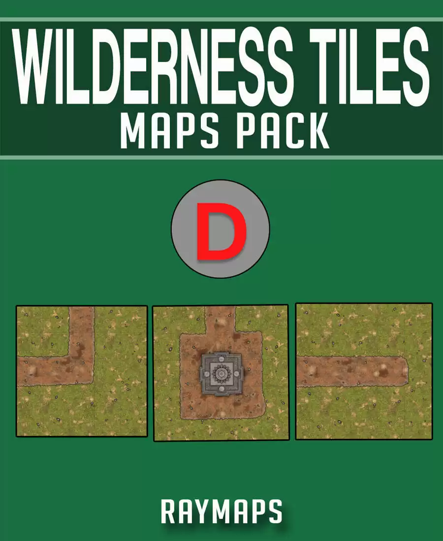 5X5 Wilderness Tiles Maps Pack Set D - RAYMAPS | DriveThruRPG