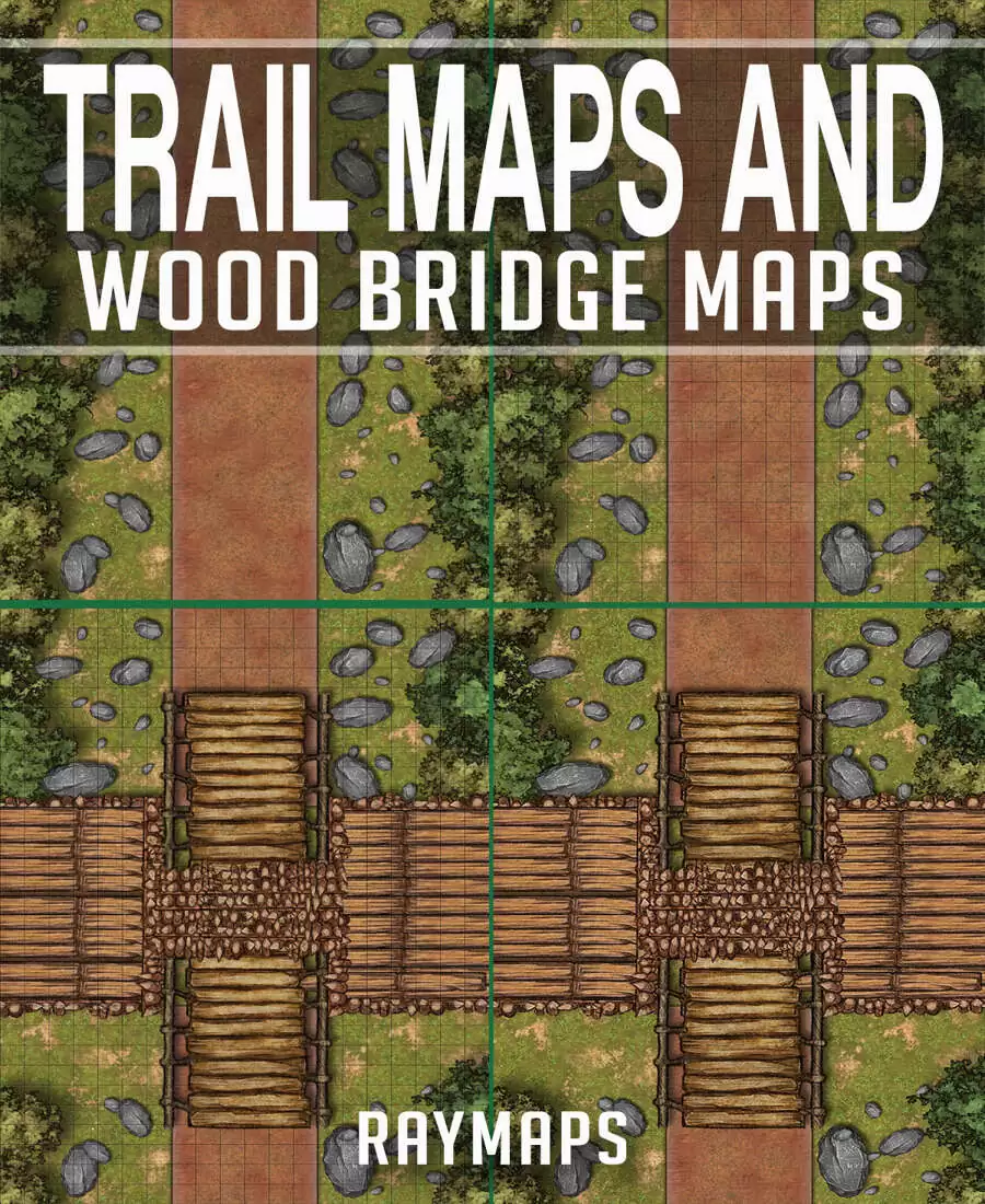 A4 20X30 Trail Map And Wood Bridge Map - RAYMAPS | DriveThruRPG