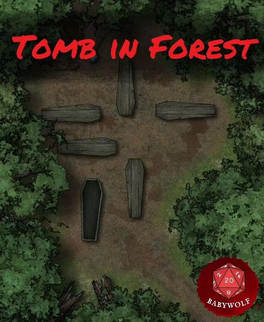 Tomb in Forest - Babywolf | DriveThruRPG
