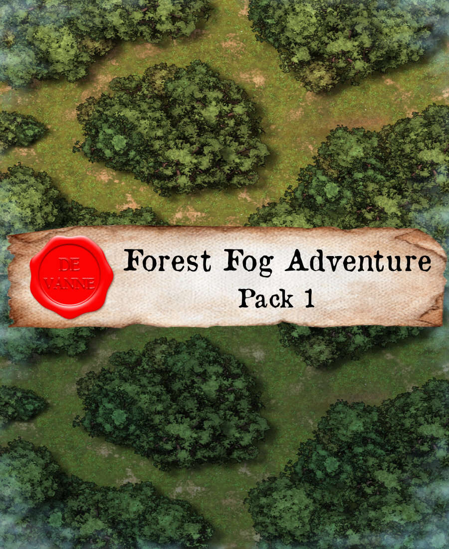 Battle Map - Forest Fog Adventure Map Pack - De Venne | DriveThruRPG