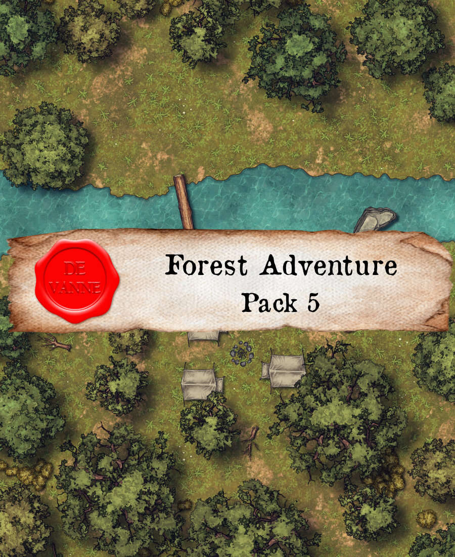 Battle Map - Forest Adventure Map Pack 5 - De Venne | DriveThruRPG