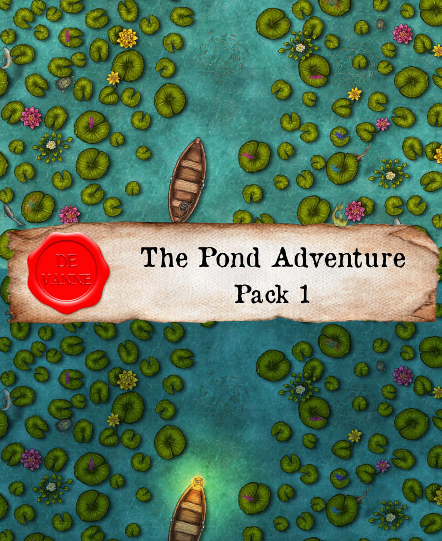 Battle Map - The Pond Adventure Map Pack 1 - De Venne | DriveThruRPG