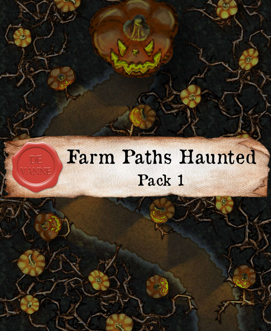 Battle Map - The Farm Paths Haunted Adventure Map Pack 1 - De Venne ...