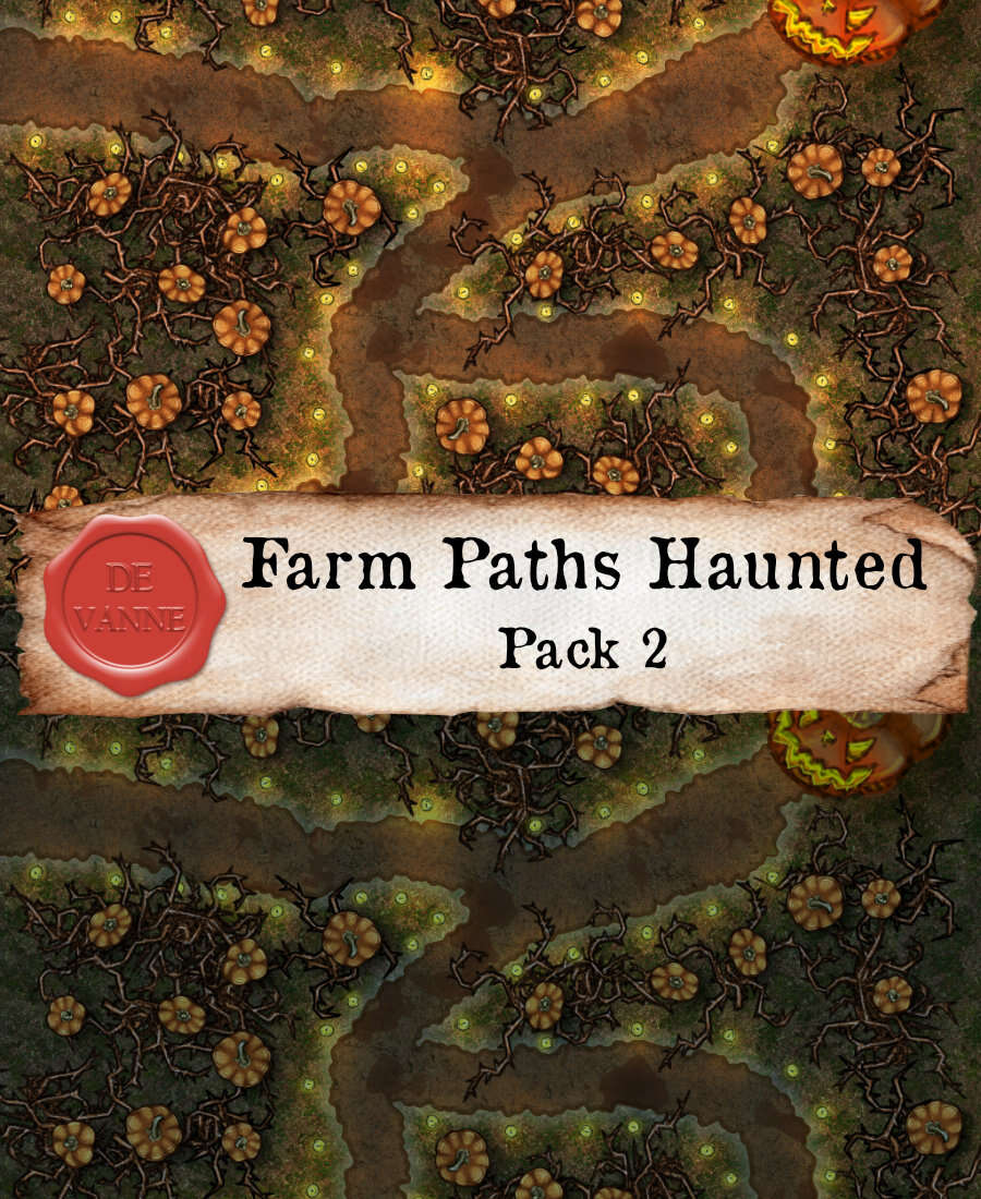 Battle Map - The Farm Paths Haunted Adventure Map Pack 2 - De Venne ...