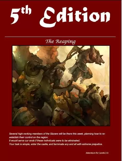 The Reaping - N.Antoniou | DriveThruRPG