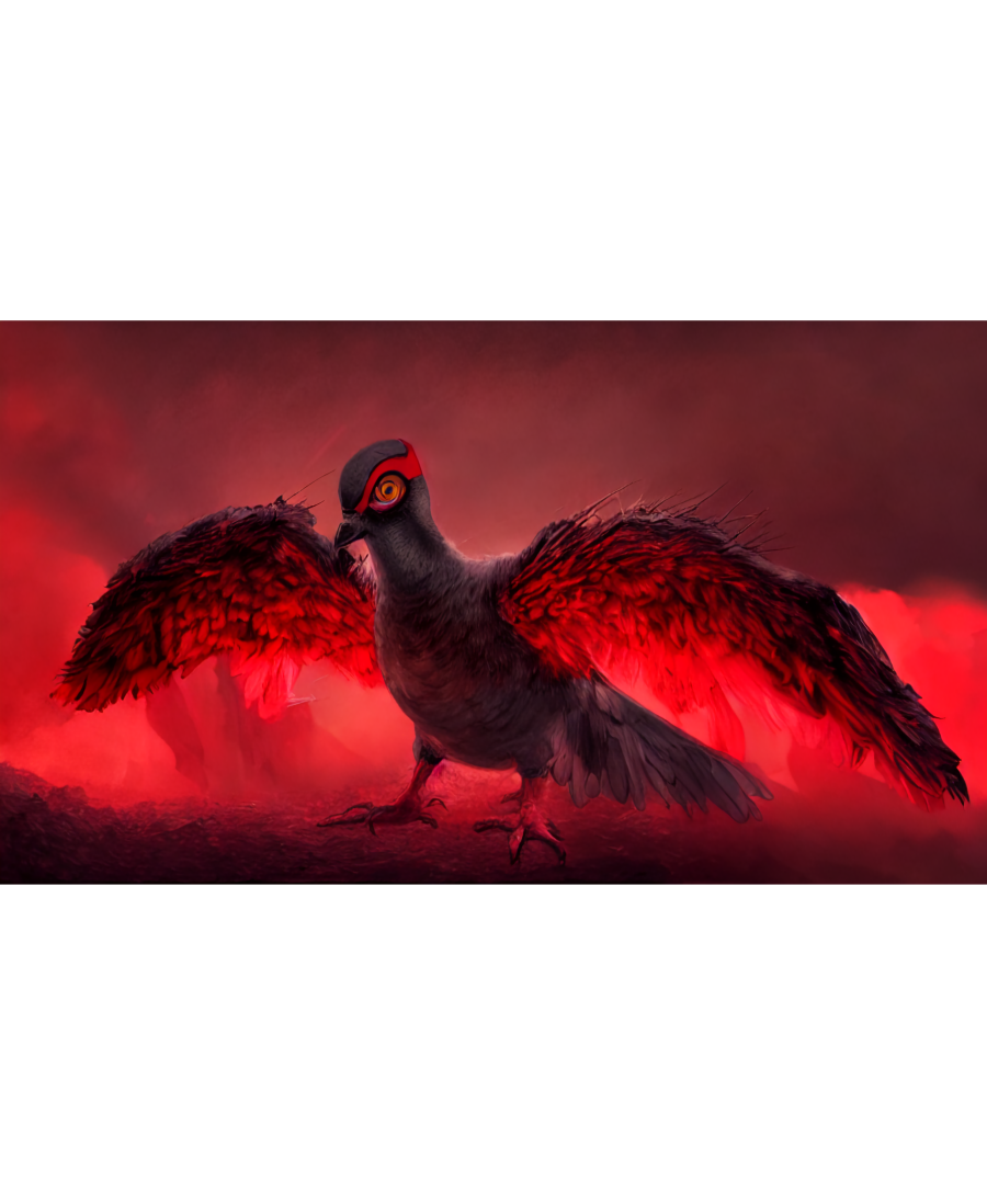 Demonic Pigeon - C. M. Klein Digital Art & Media | C. M. Klein Digital ...
