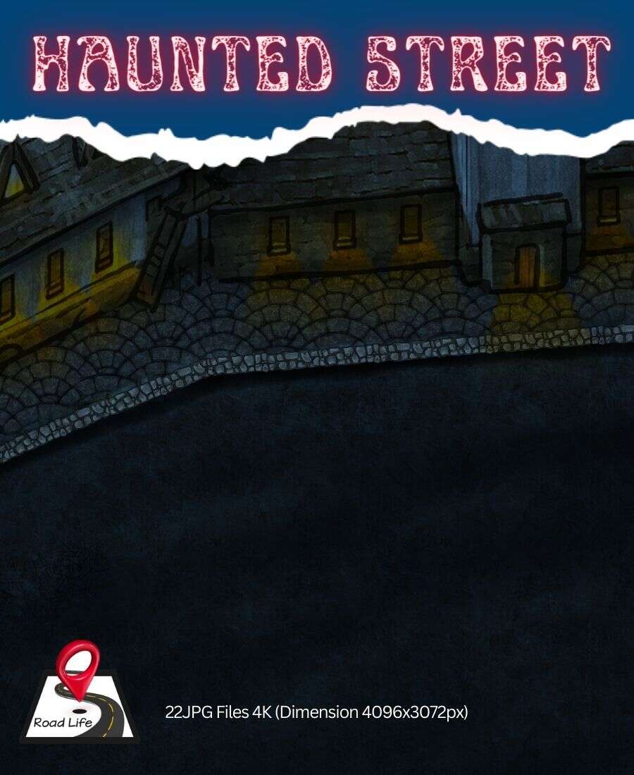 Road Life - Haunted Road Horror Battle Map | Haunted Street Ambience ...