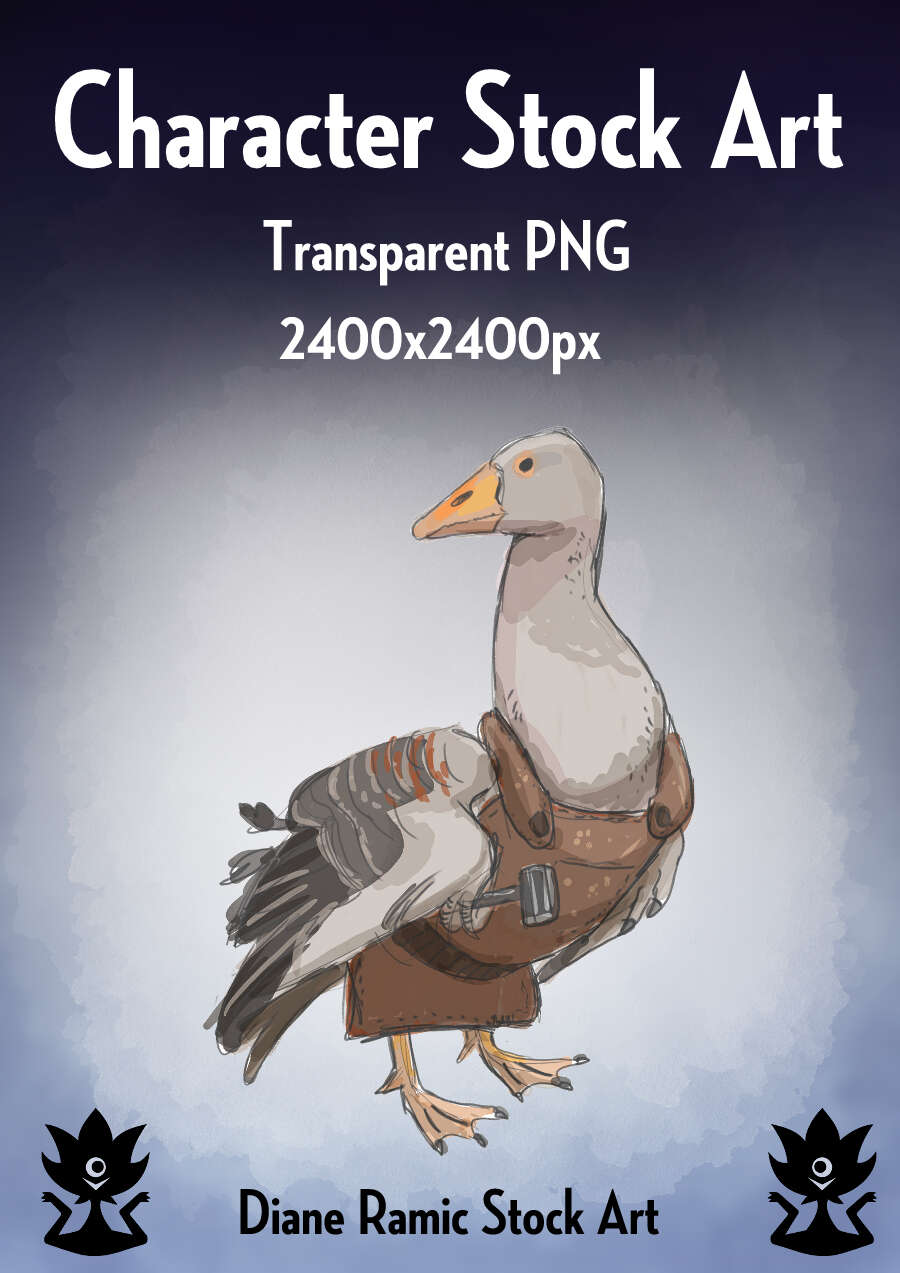 Blacksmith Goose Stock Art - Diane Ramic Stock Art | Full Color ...