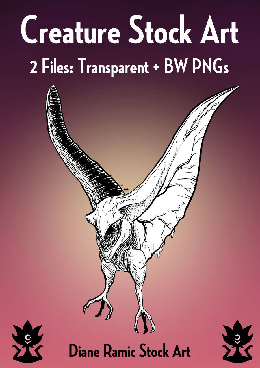 Abyssal Chicken Stock Art - Diane Ramic Stock Art | Black and White ...