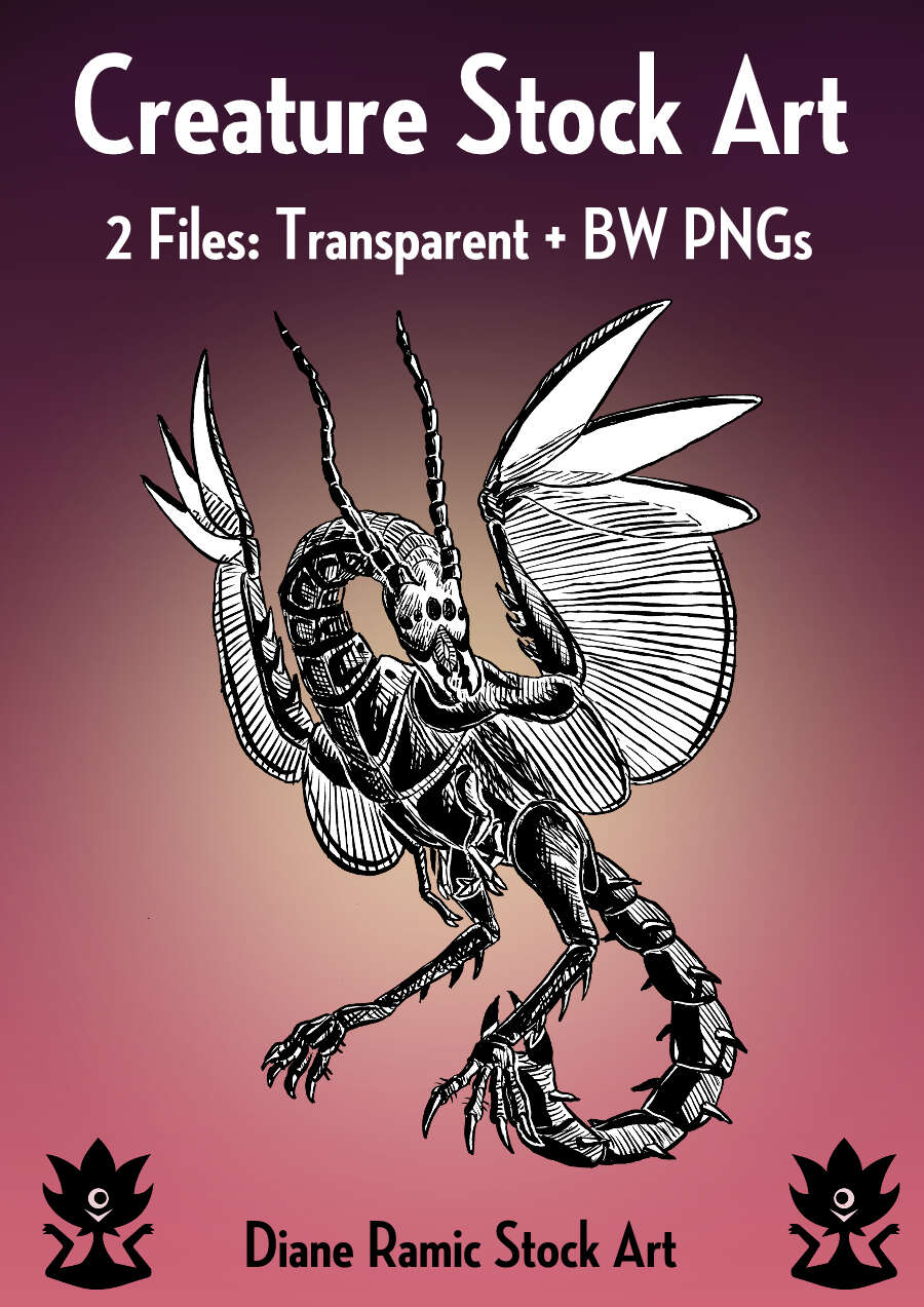 Deep Crow Stock Art - Diane Ramic Stock Art | Black and White | Fantasy ...