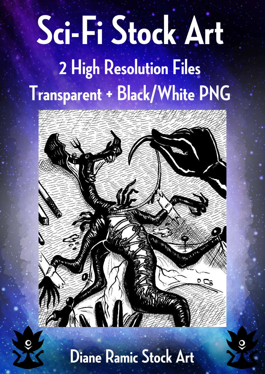 Unethical Experiment Stock Art - Diane Ramic Stock Art | Black and ...