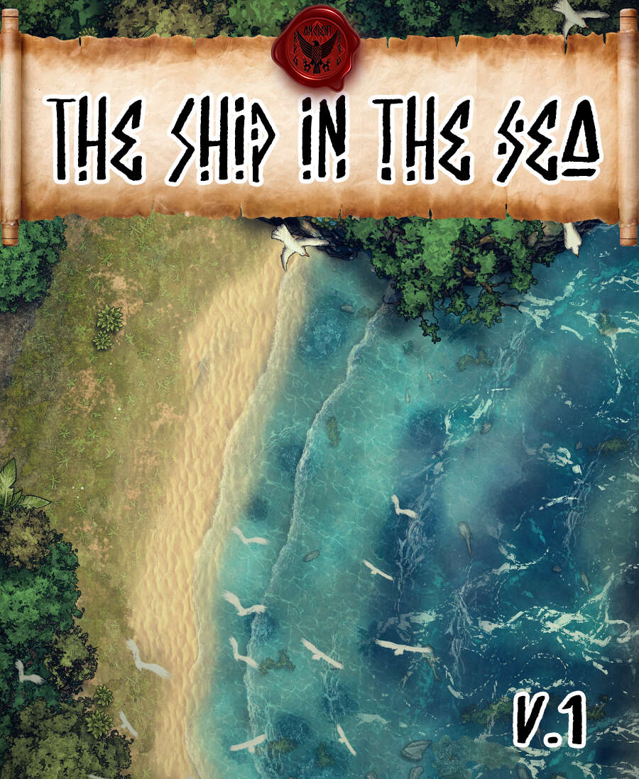 Ship in the Sea V.1 | (8 JPG 4k) 40x30 - Ancient RPG | DriveThruRPG