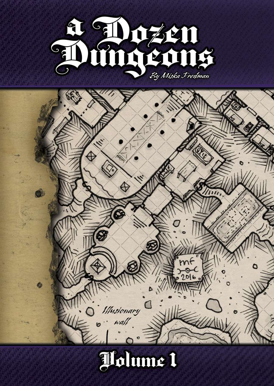 A Dozen Dungeons - Ironspine Press | RPGs & Adventures | DriveThruRPG
