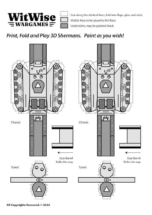 Paper Shermans: Print, Fold, Paint and Play - Witwise Wargames ...