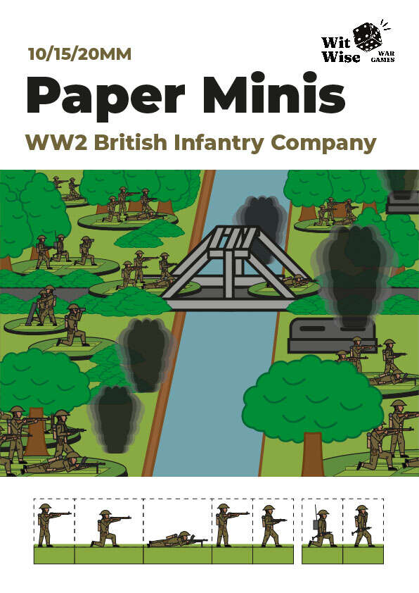 Paper Minis: WW2 British Infantry Company | 10/15/20 mm - Witwise ...
