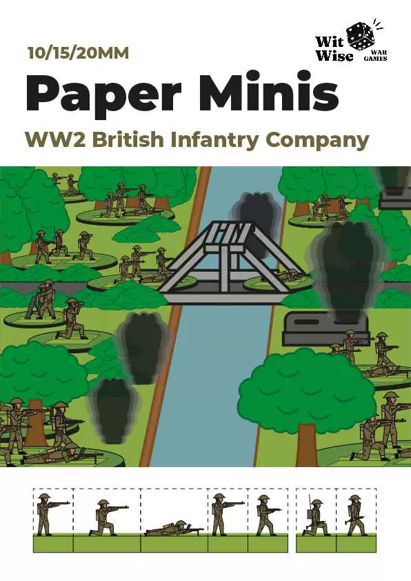 Paper Minis: WW2 British Infantry Company | 10/15/20 mm - Witwise ...