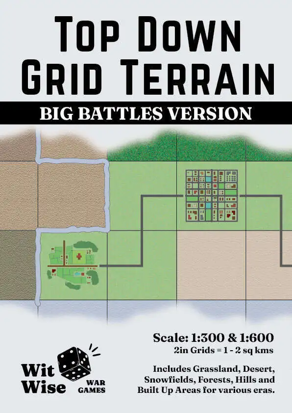 TOP DOWN PAPER GRID TERRAIN: | BIG BATTLES - Witwise Wargames ...