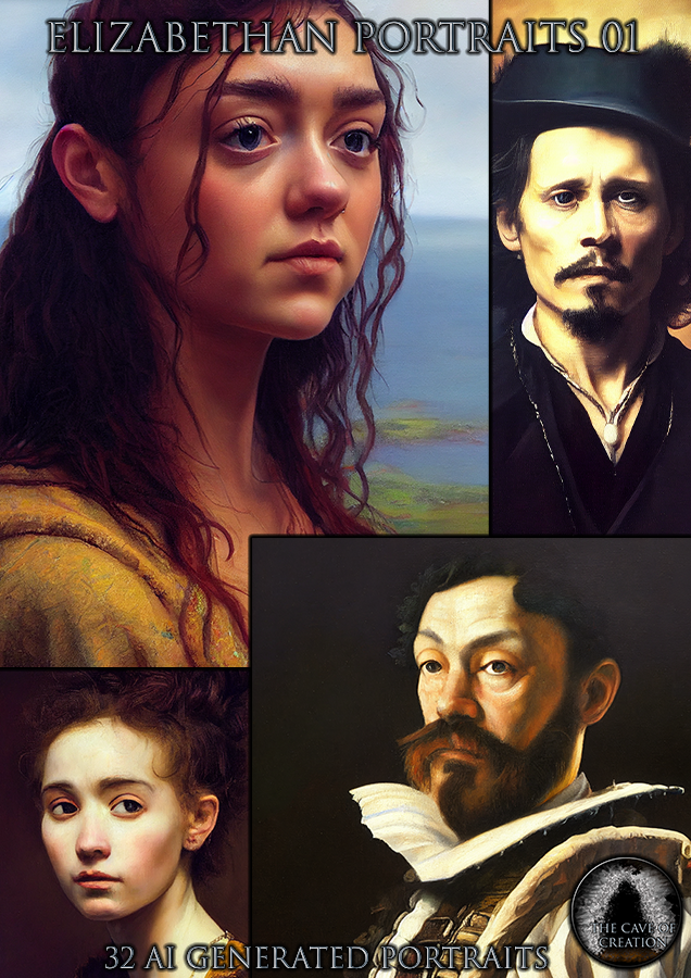 Elizabethan Portraits 1 - The Cave of Creation | DriveThruRPG