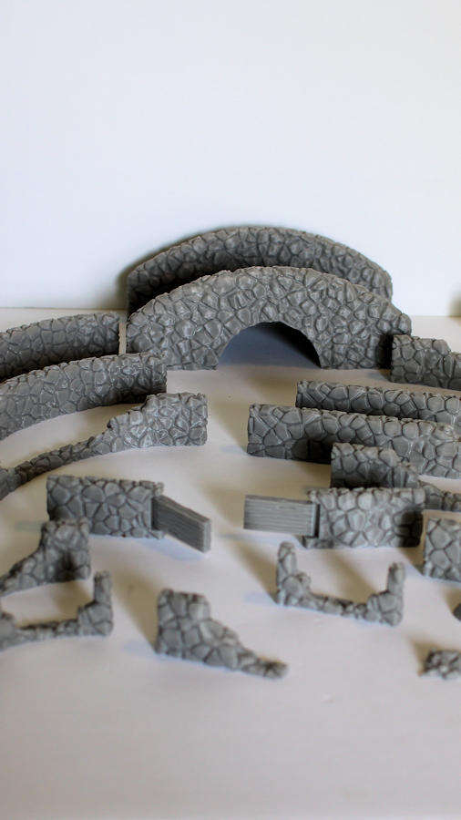 Stone Wall Scatter with Bridge - Feral Druid Games | DriveThruRPG