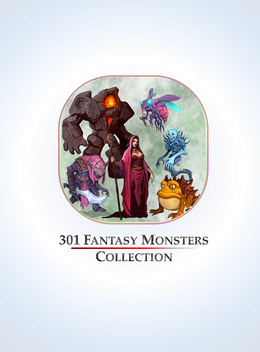 301 Fantasy Monsters Collection (5e, Illustrated) - R. B. Publisher ...