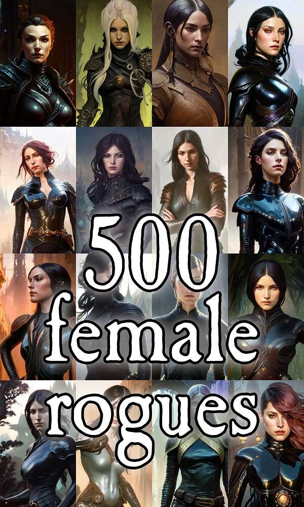 Character Portraits - 500 Human female rogues - Curadmir Press ...