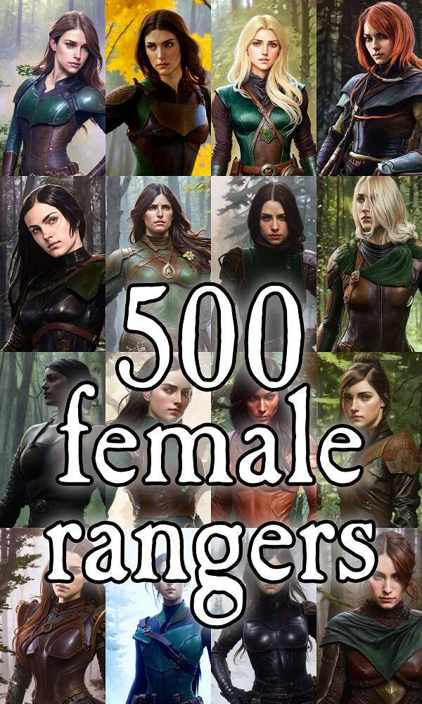 Character Portraits - 500 Human female rangers - Curadmir Press ...