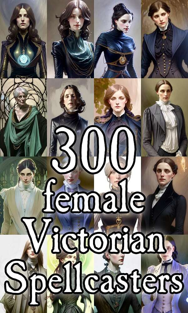 Character Portraits - 300 female Victorian spellcasters - Curadmir ...