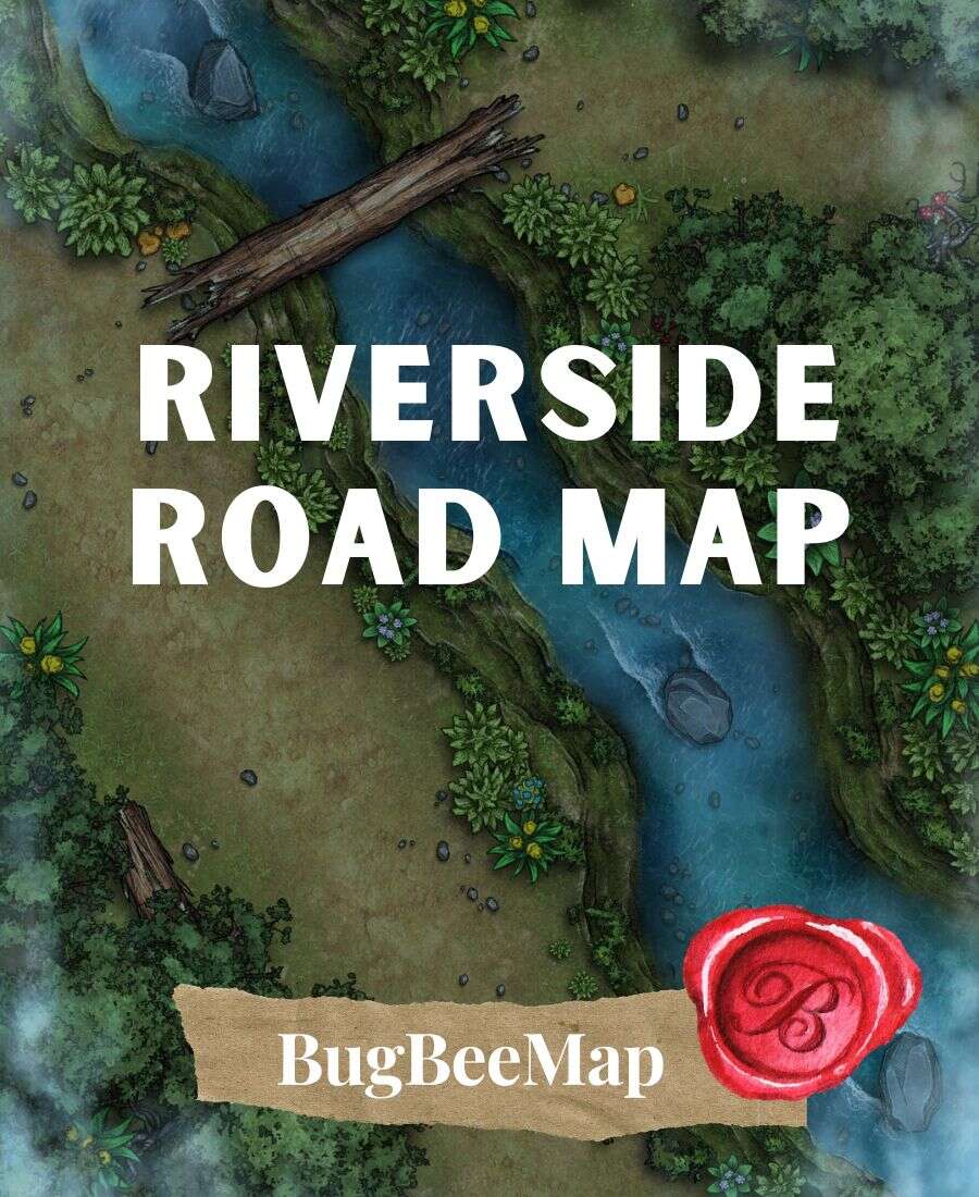 Riverside Road Map - BugBeeMap | DriveThruRPG