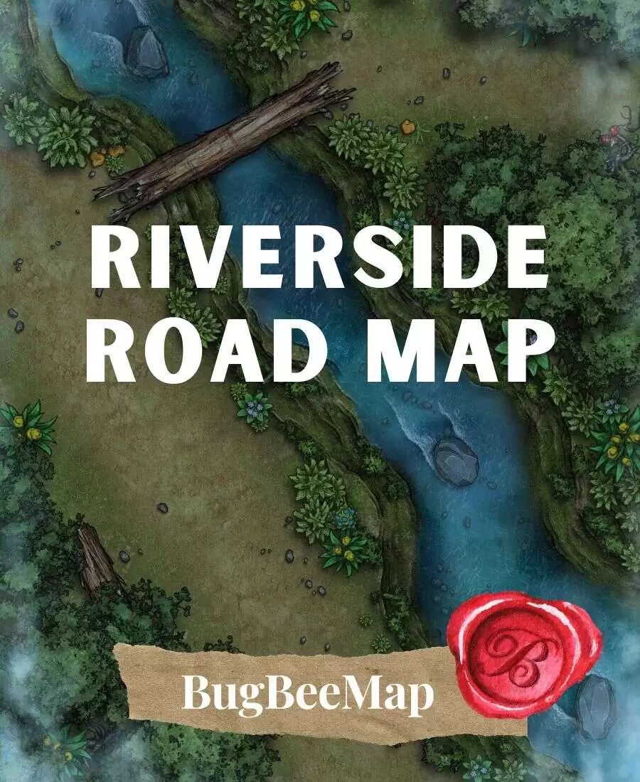 Riverside Road Map - BugBeeMap | DriveThruRPG