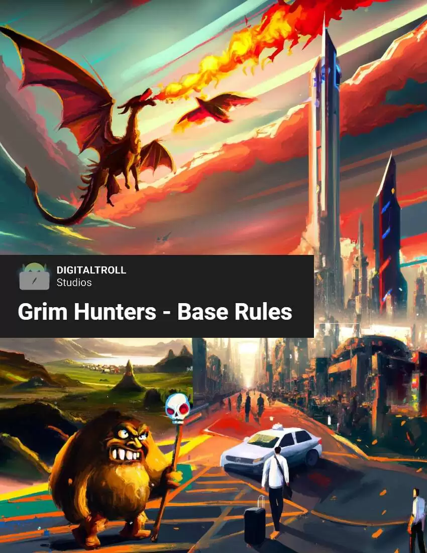 Grim Hunters - Base Rules - Digital Troll Studios | DriveThruRPG