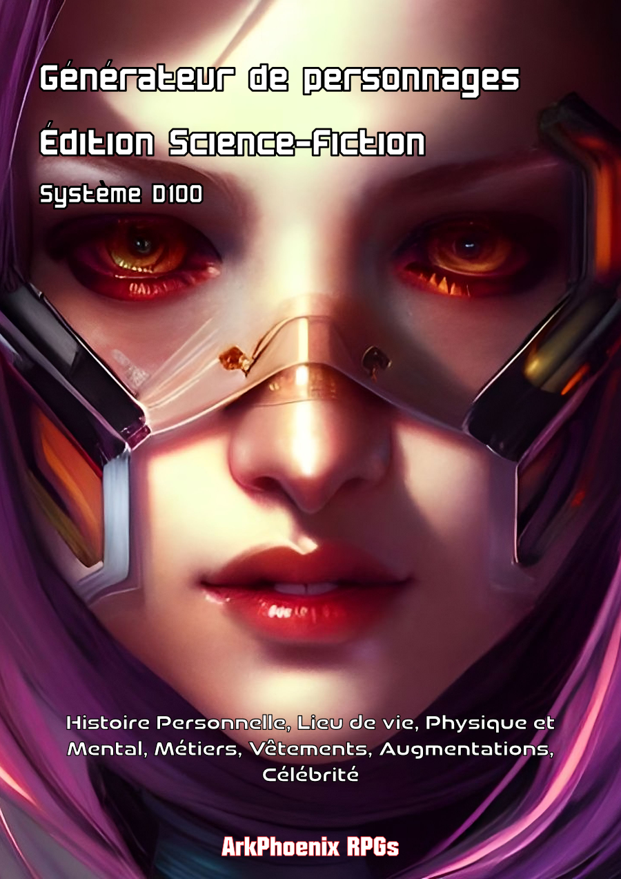 Générateur de Personnages de Science-Fiction - Arkphoenix RPGs | DriveThruRPG
