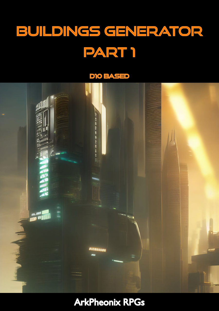 Buildings [Part 1] - D10 based Generator - Arkphoenix RPGs | DriveThruRPG