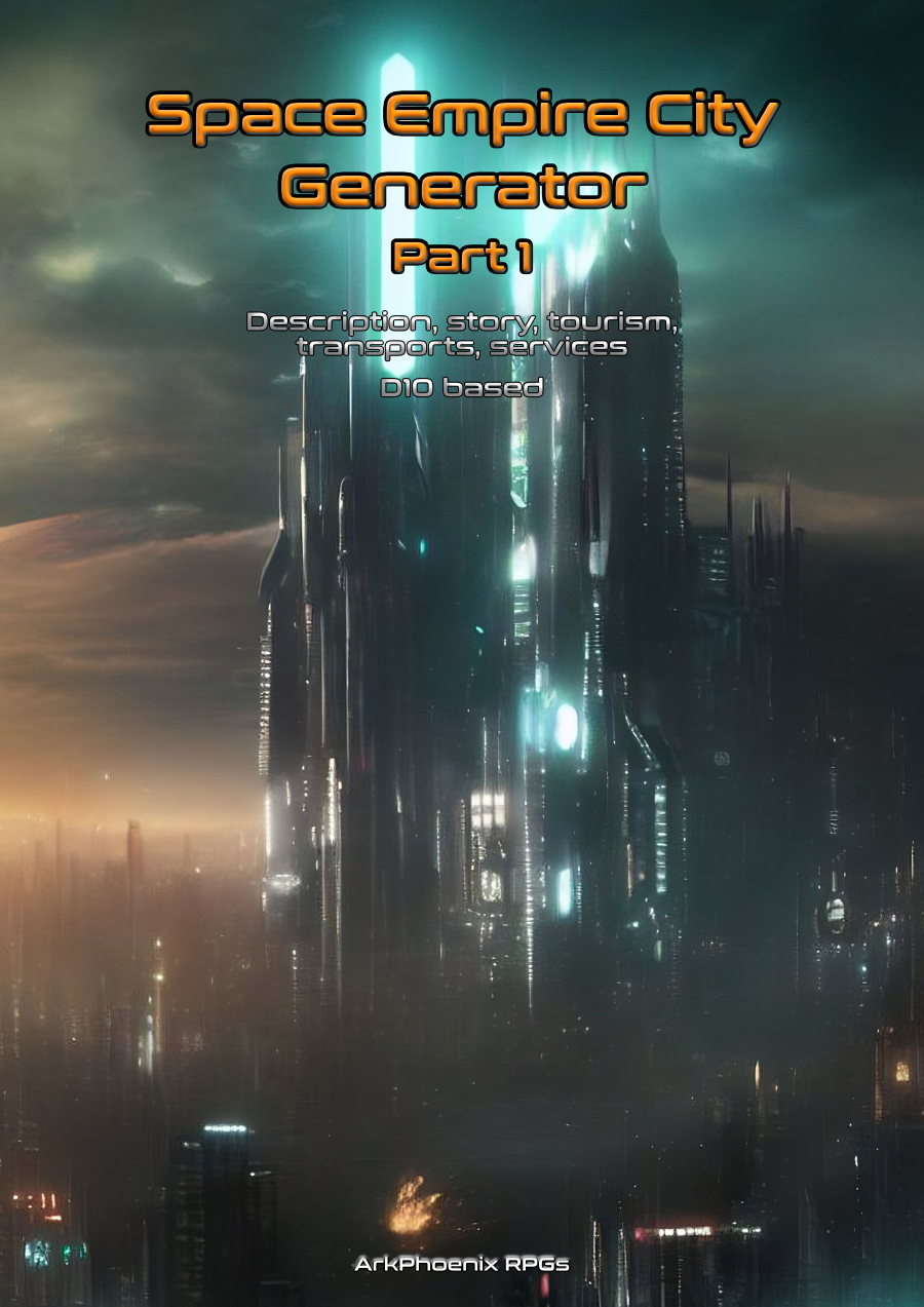 Space Empire City - D10 based Generator [Part 1] - Arkphoenix RPGs ...
