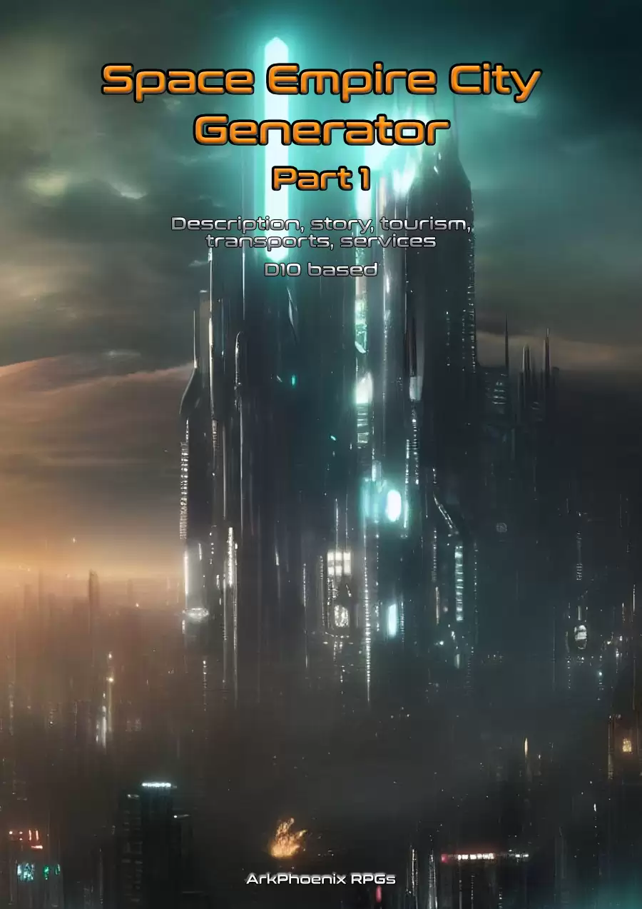 Space Empire City - D10 based Generator [Part 1] - Arkphoenix RPGs ...