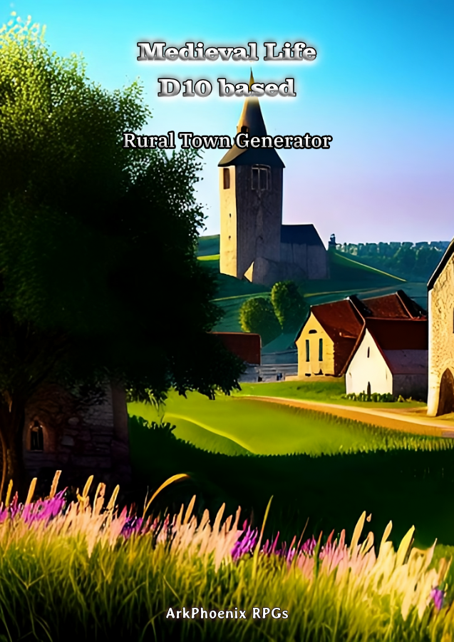 Medieval Rural Town - D10 based Generator - Arkphoenix RPGs | DriveThruRPG Medieval Rural Town - D10 based Generator - Arkphoenix RPGs | DriveThruRPG