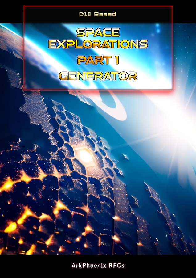 Space Explorations [Part 1] - D10 based Generator - Arkphoenix RPGs ...