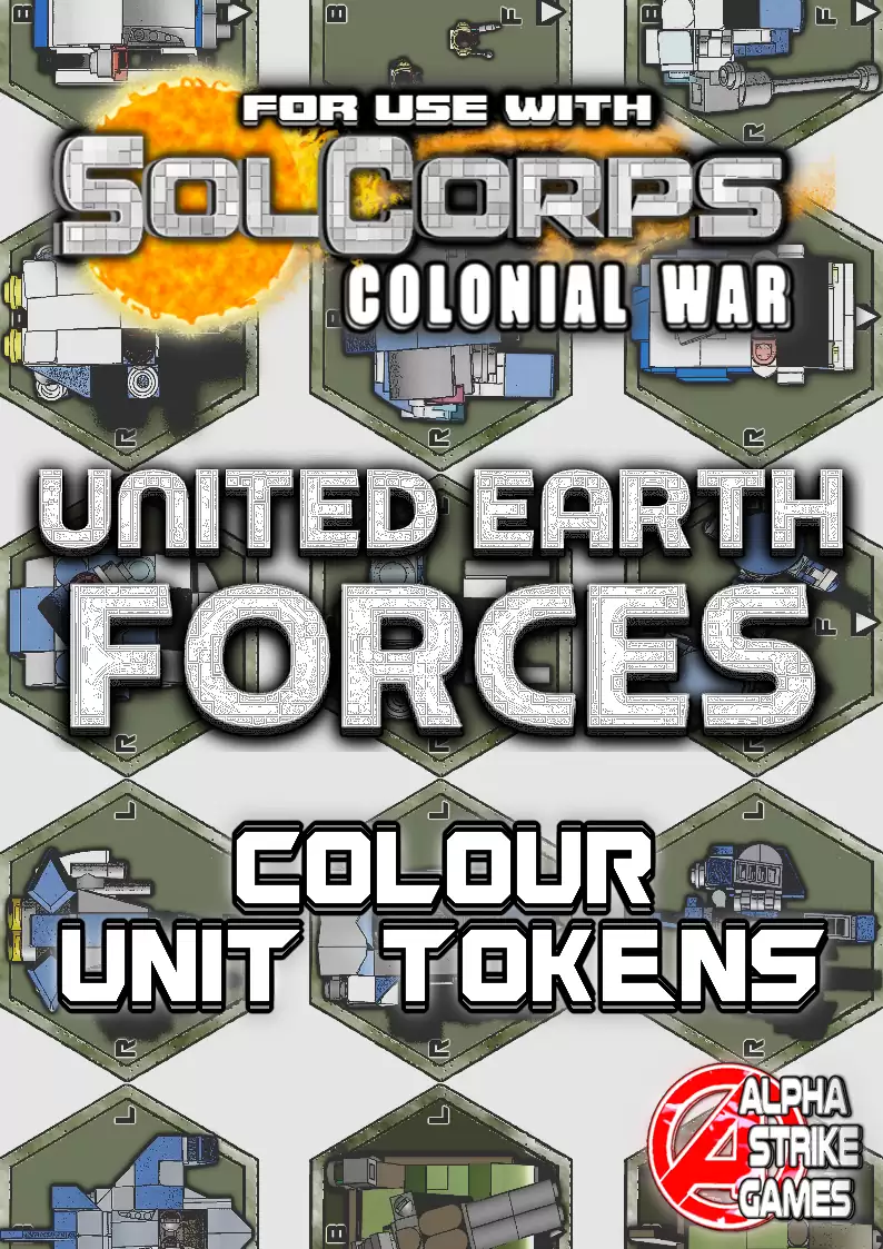 SolCorps: Colonial War - United Earth Forces - Colour Unit Tokens ...