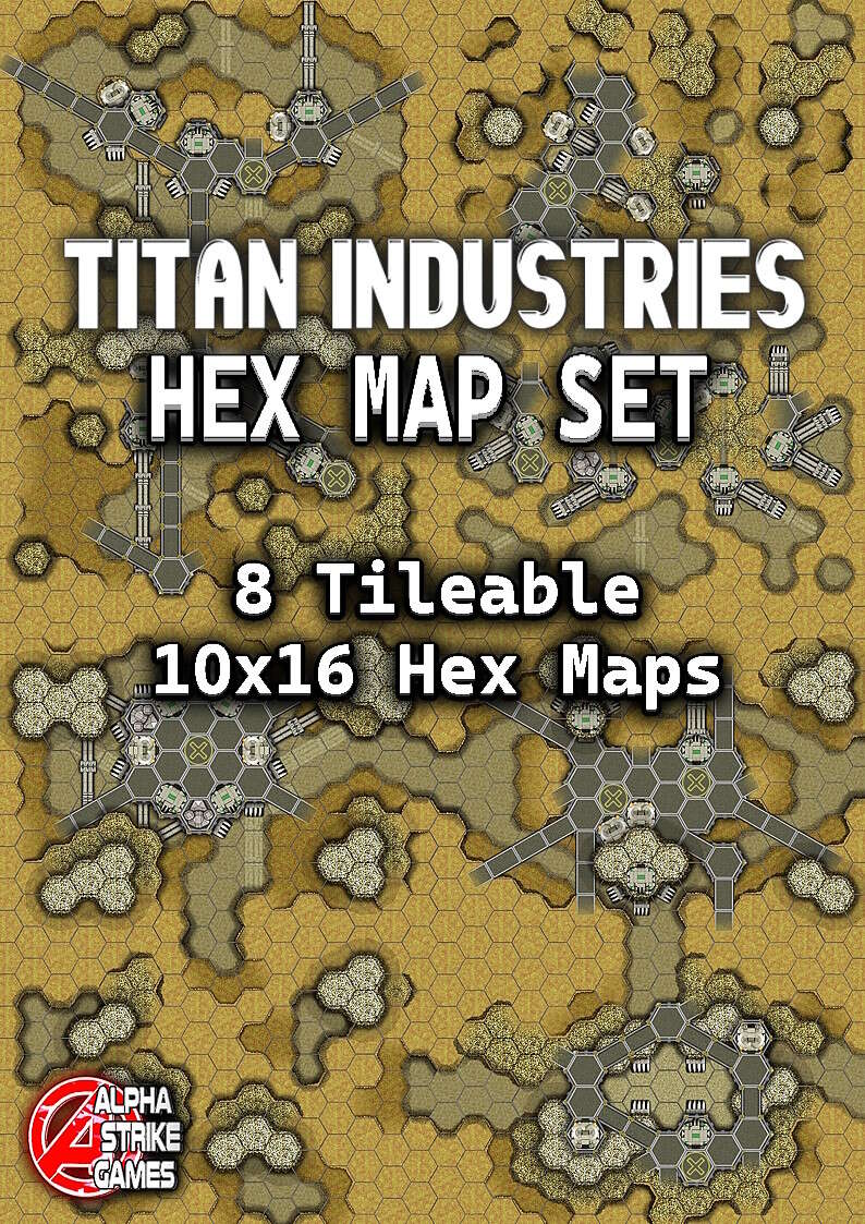 Titan Industries Hex Map Set - Alpha Strike Games Limited | Hex Maps | Hex Maps | DriveThruRPG