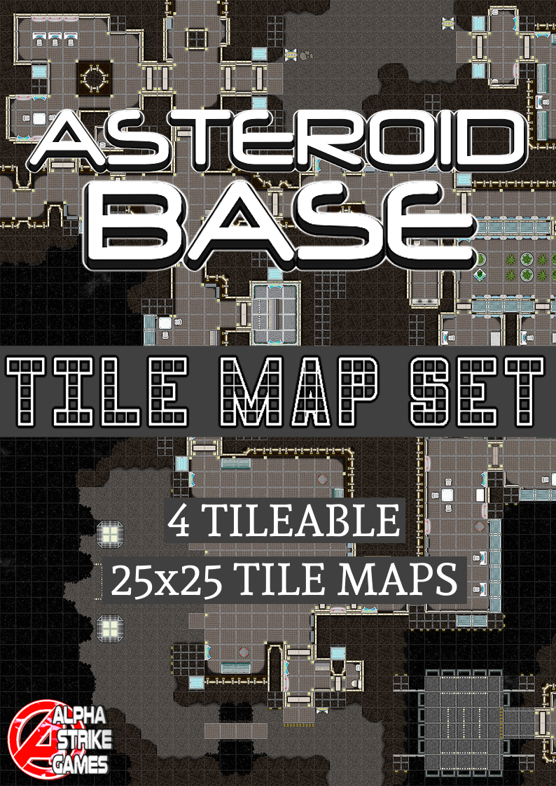Asteroid Base Tile Map Set - Alpha Strike Games Limited | Tile Maps | Tile Maps | DriveThruRPG